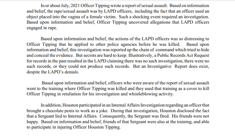 Attorney Claims LAPD Officer's Death During Training Was No Accident